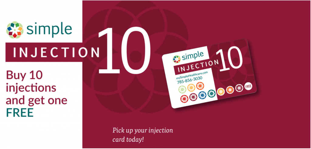 injection punch card | Dr. Durland's Simple Wellness | Wellness made SIMPLE